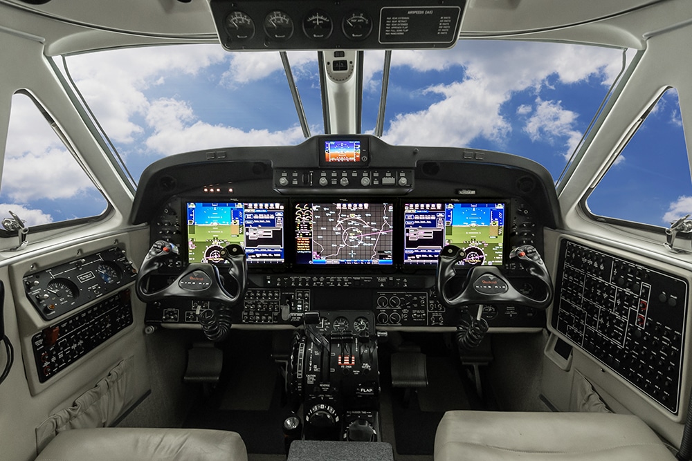 Cessna 402 Cockpit Layout